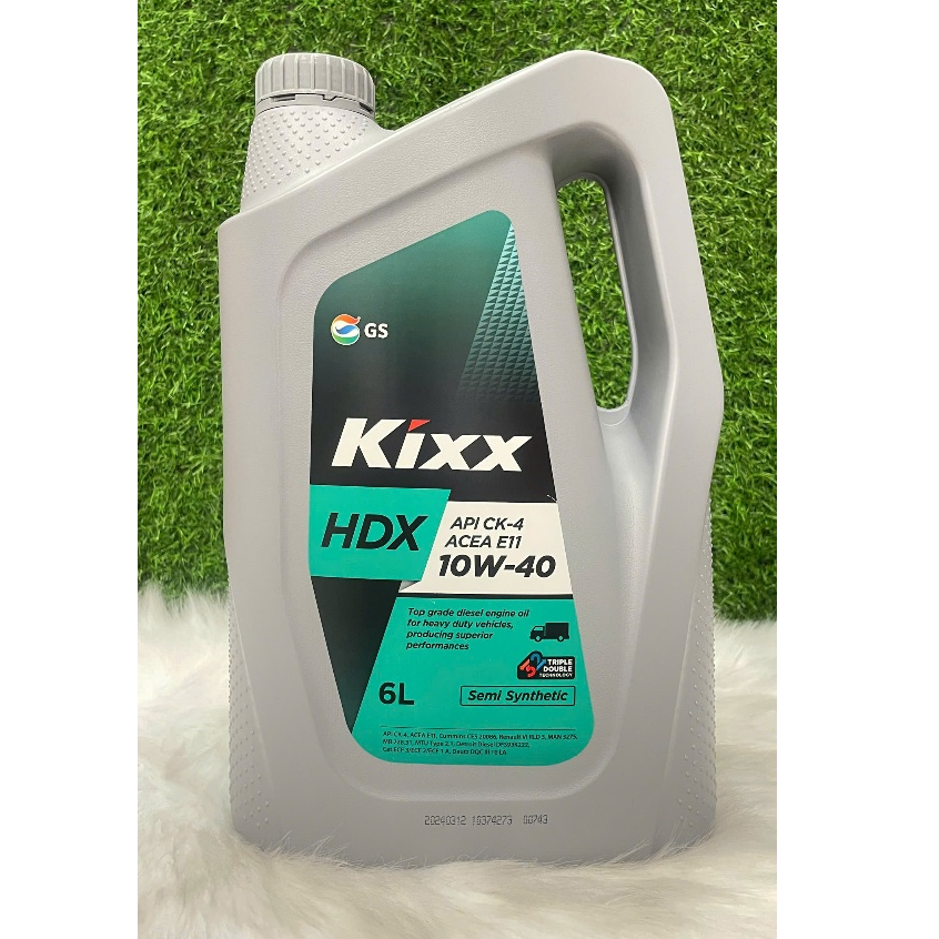 [ Hàng Chính Hãng ] Dầu động cơ cao cấp Kixx HDX CK-4 10W40 (6 Lít ...
