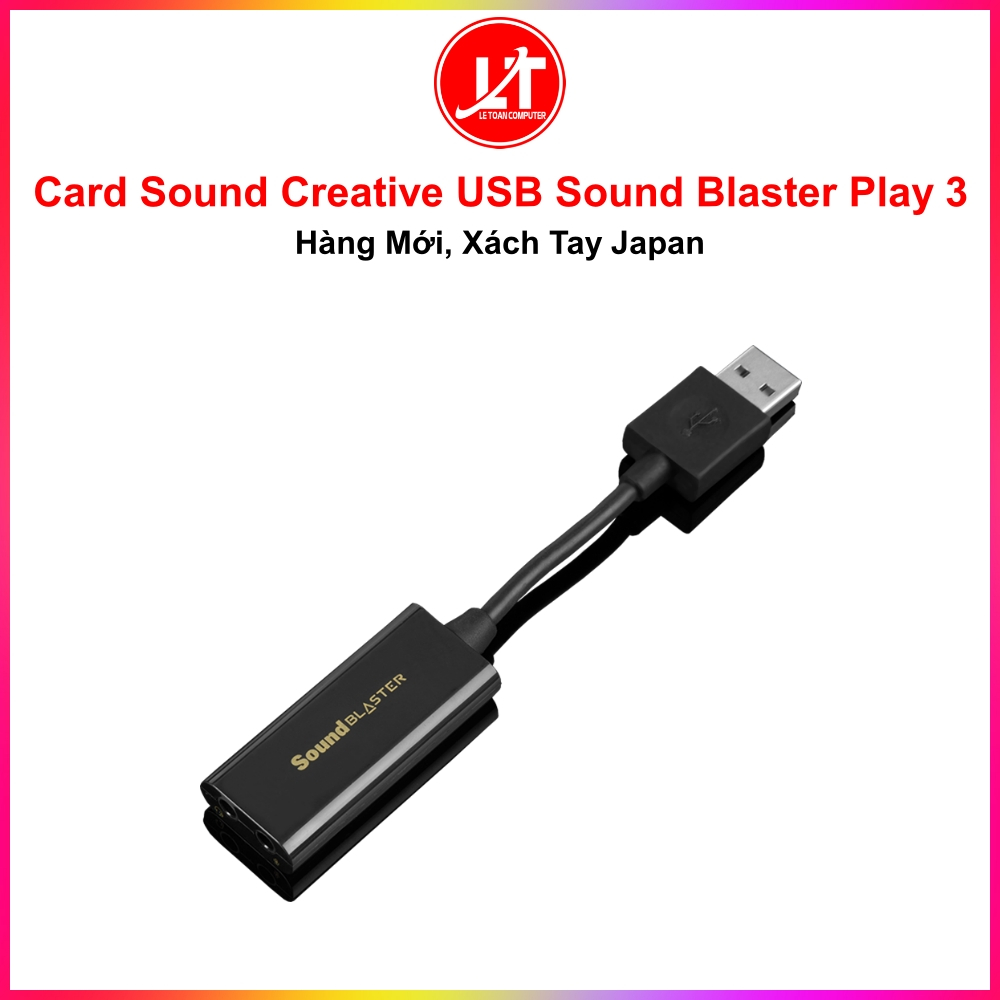 Card âm thanh Creative USB Sound Blaster Play 3 | Shopee Việt Nam