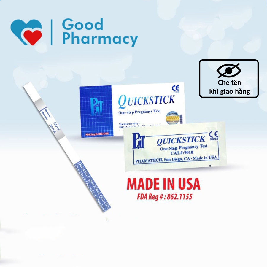 [CHÍNH HÃNG] Que thử thai nhanh Quickstick dụng cụ test phát hiện thai ...