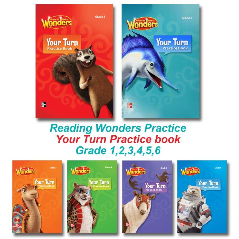 Sách Reading Wonders - Your Turn Practice book - Grade 1,2,3,4,5,6-bản ...