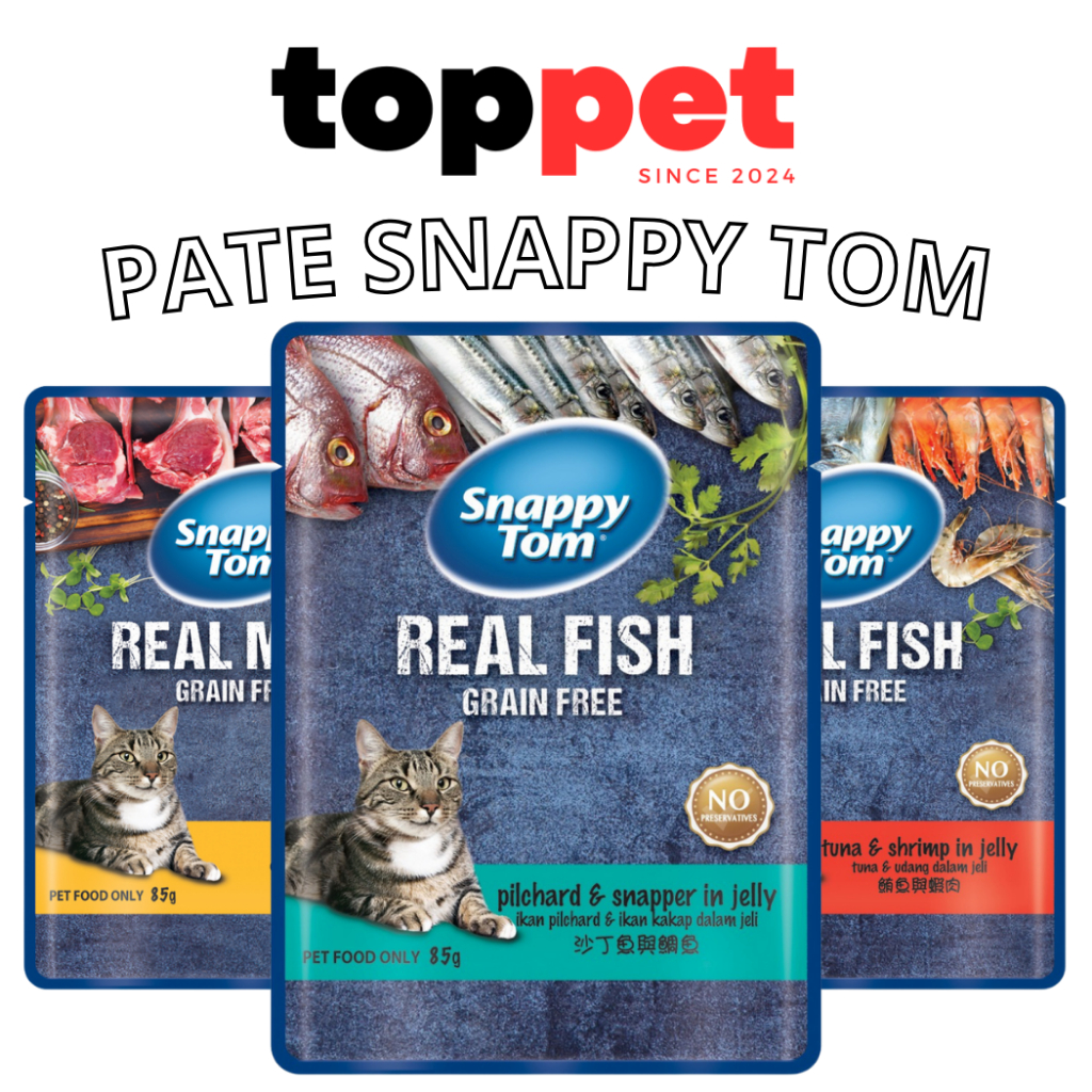 Pate Snappy Tom Túi 85Gr cho mèo. Thức ăn ướt pate dinh dưỡng cho mèo ...