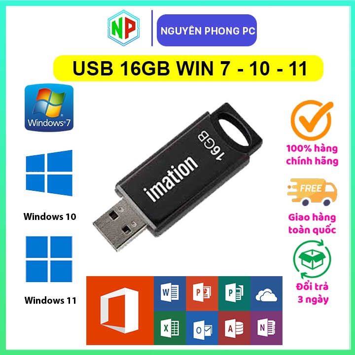 USB 16GB - Cài đặt hệ điều hành, Cứu hộ PC Laptop, Cài ,Win. 7 10 11 - máy tính để bàn và laptop ...