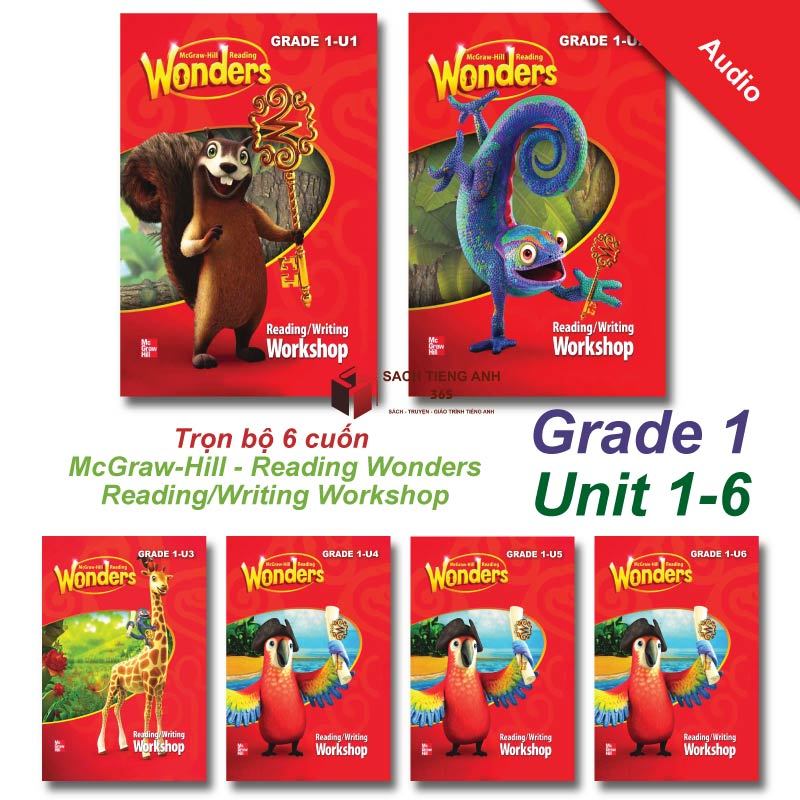 Sách GrawHill Wonders Reading-Writing Workshop - Grade 1 - Unit 1-6 ...