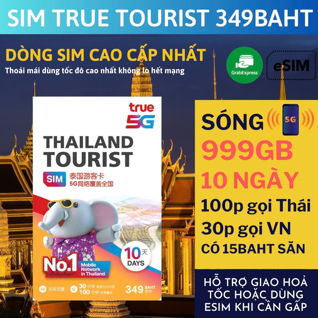 TRUE 5G: SIM DU LỊCH THÁI LAN 30GB - 999GB TỐC ĐỘ CAO TỐI ĐA 30 NGÀY ...