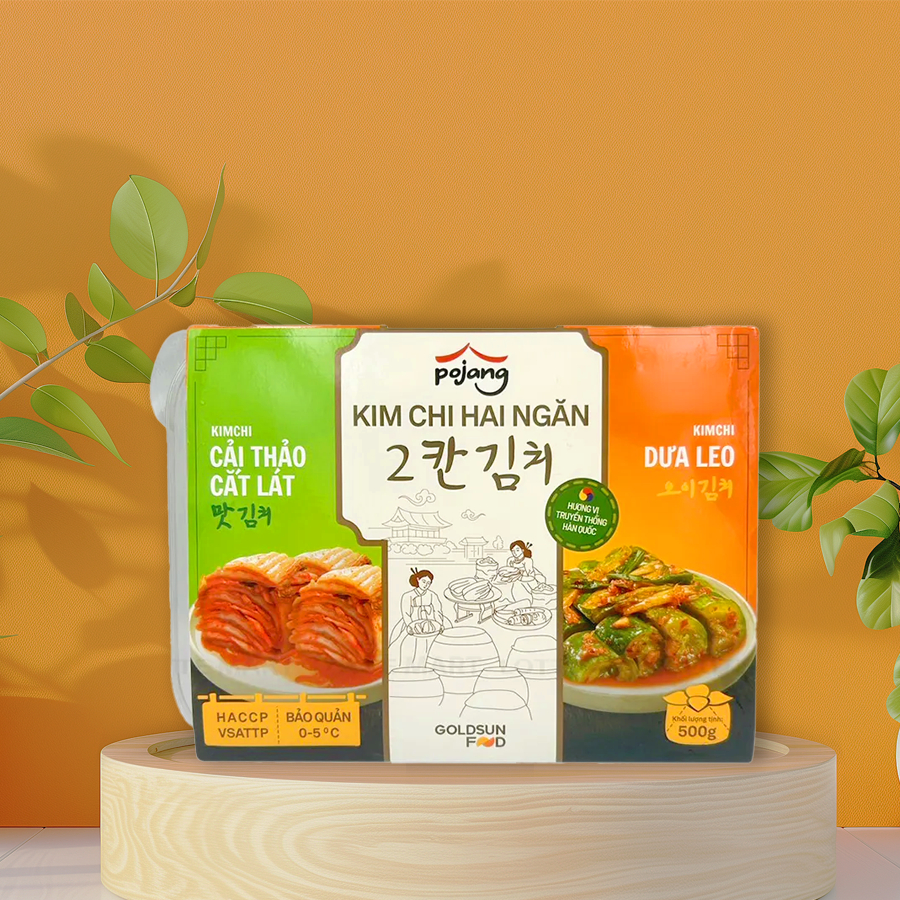 [HCM] Kim chi cải thảo và dưa leo Pojang - Hộp 500G | Shopee Việt Nam