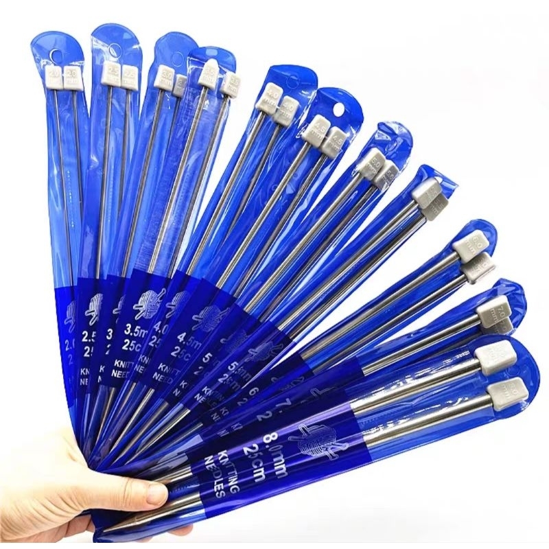 Que Đan len inox dài 25cm - 35cm -Bộ kim đan innox | Shopee Việt Nam