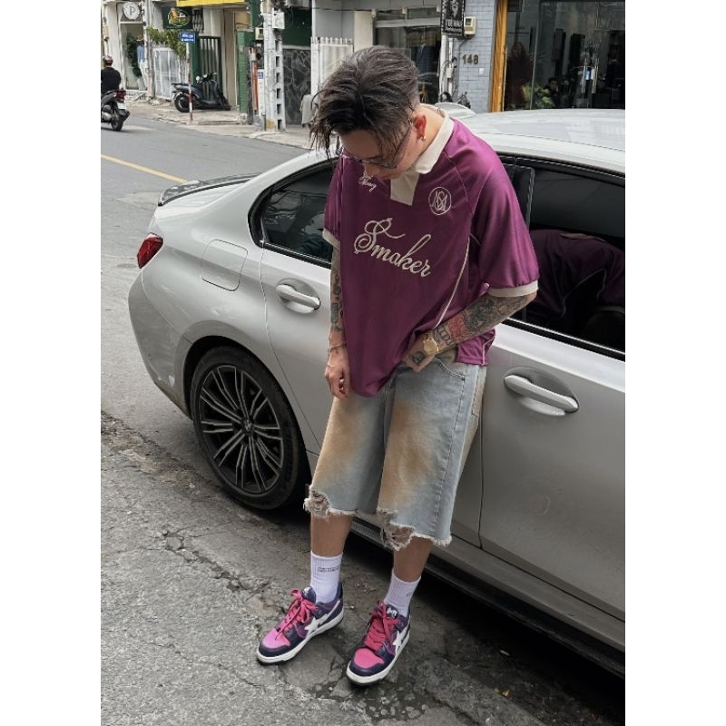 [SMAKER] Áo đâ banh nam nữ Unisex form rộng tay lỡ, local brand chính ...