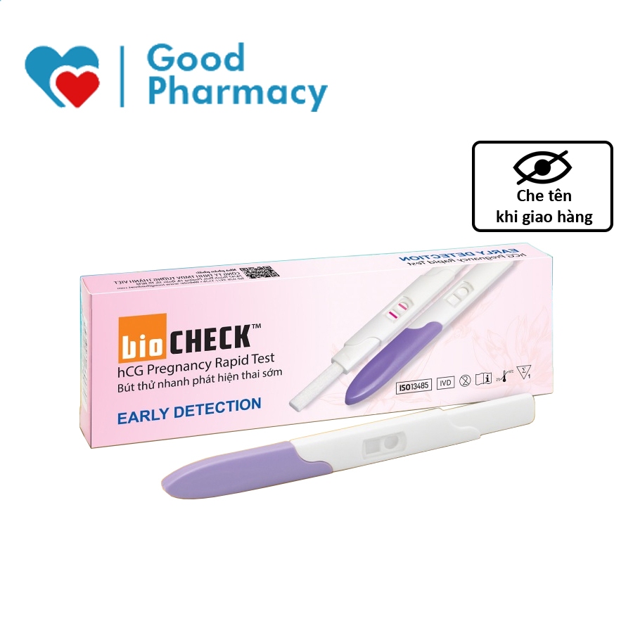 [CHÍNH HÃNG] Bút thử thai sớm Biocheck Early Detection dụng cụ test kết ...