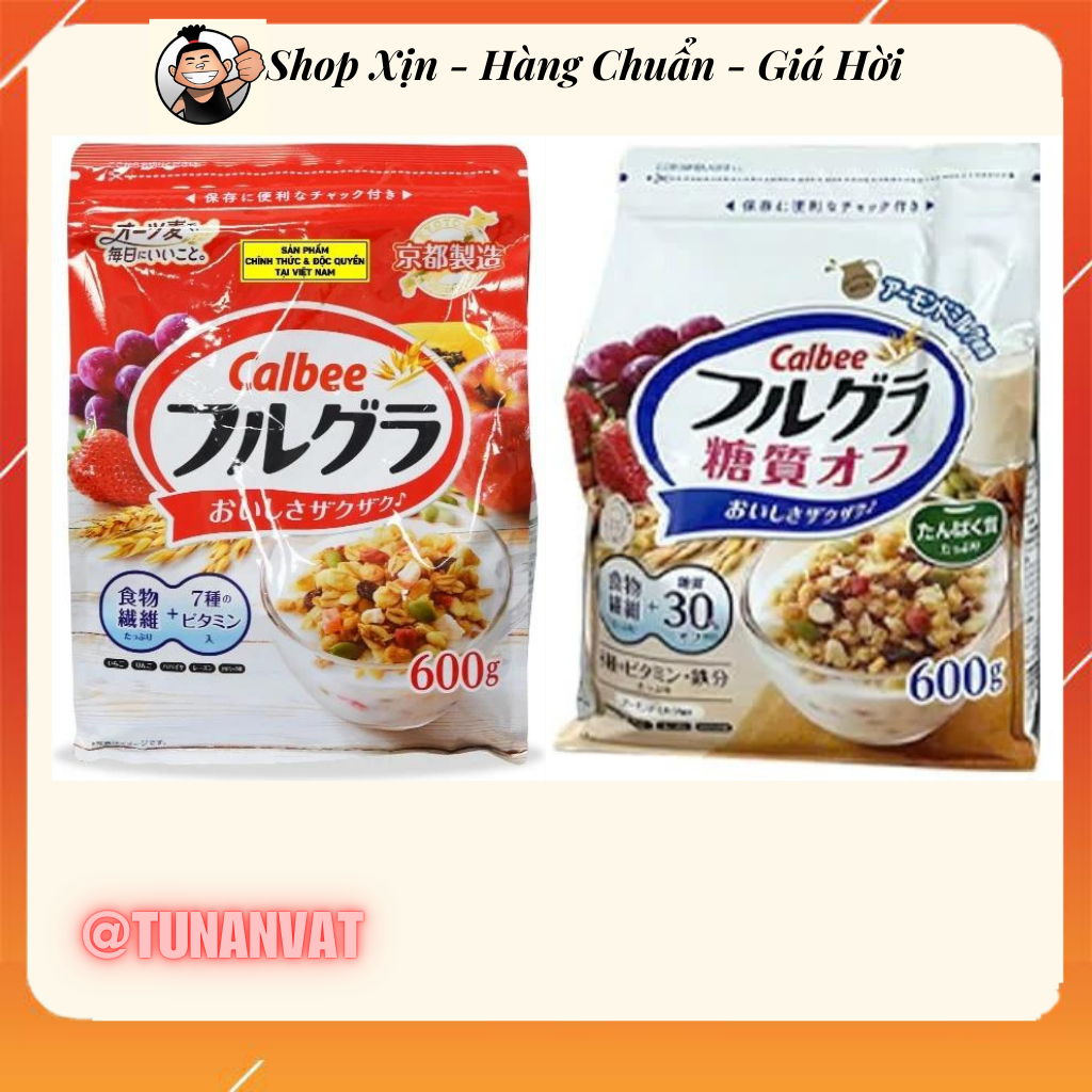[Chính Hãng] Ngũ Cốc Calbee Gói 600g Màu Đỏ / Màu Trắng , Hàng Chính Hãng Nội Địa Nhật Bản ...