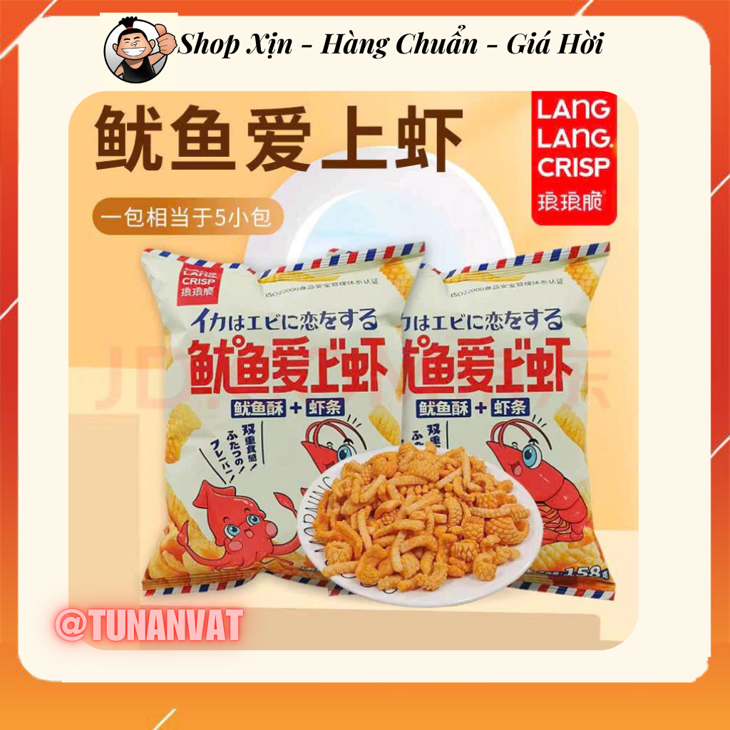 Snack Bim Bim Tôm Mực, Bim Tôm Mực Gói To 158gr Đậm Đà Giòn Tan ...