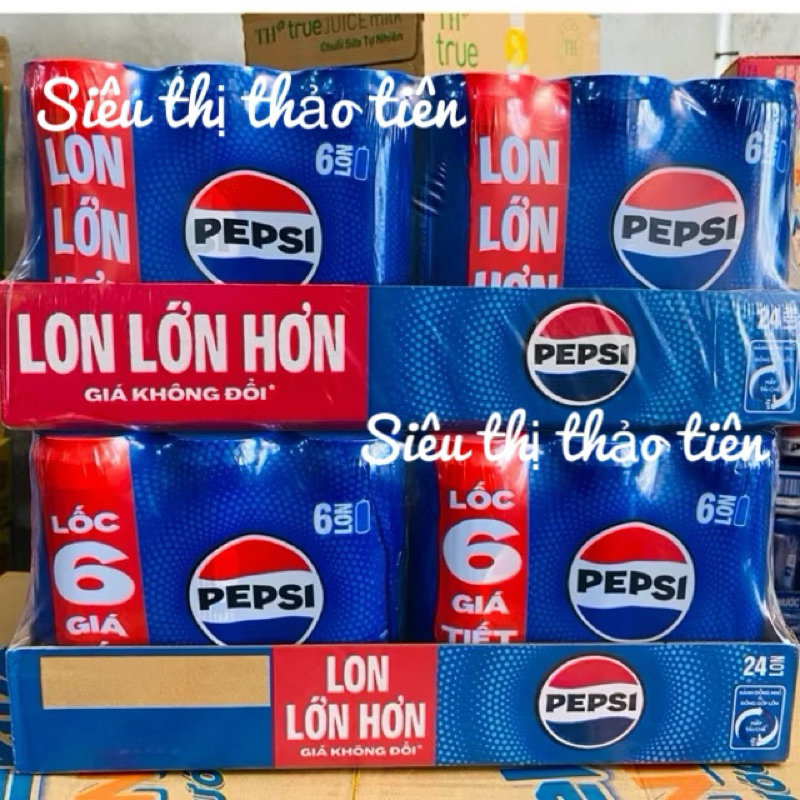 Thùng 24Lon Nước Ngọt Có Gaz Pepsi Lon 350ml | Shopee Việt Nam