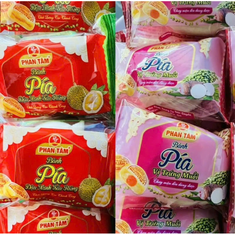 1Kg Bánh Pía Kim Sa Mini đậu xanh sầu riêng và Vị trứng muối Phan Tâm ...