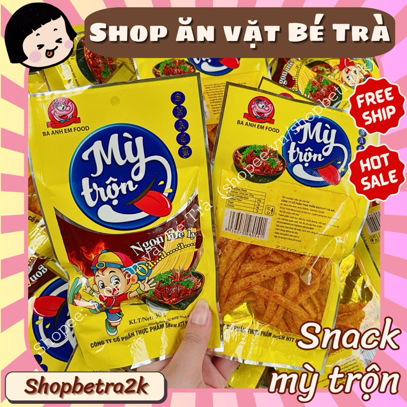 (Combo ăn vặt) Snack mỳ trộn ngon ngon, đồ ăn vặt cổng trường | Shopee ...