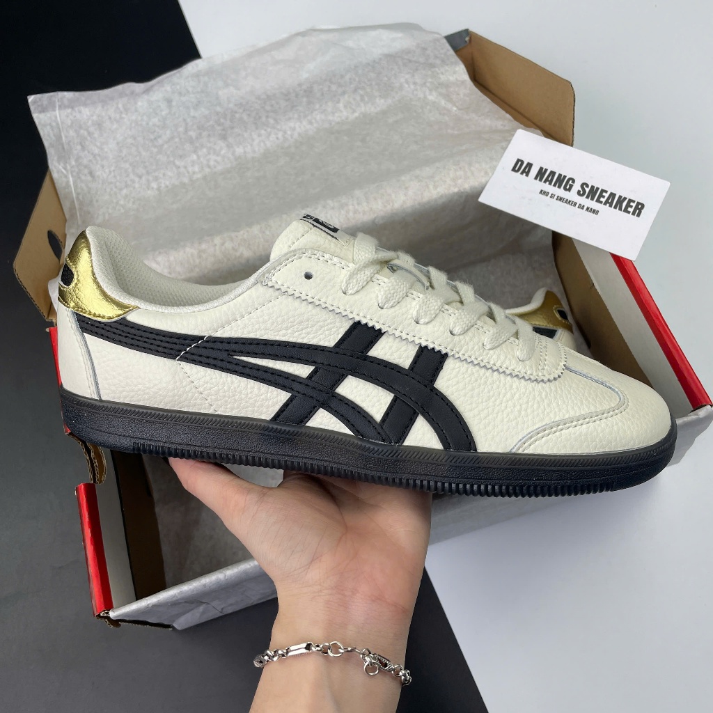 Giày sneaker Onit_Tiger Tokuken white black (gót vàng ) best quality ...
