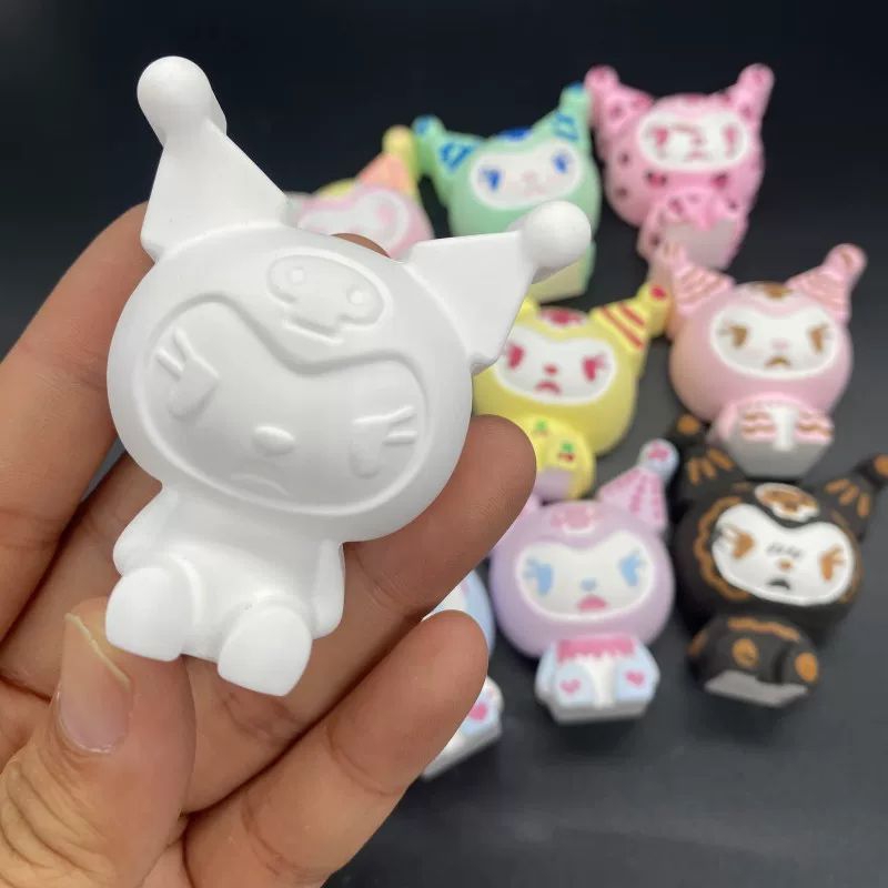 Tượng tô màu 2D 5cm ,KUROMI,STICH,MELODY,CINNAMOROLL,KIXTY,Tượng thạch ...