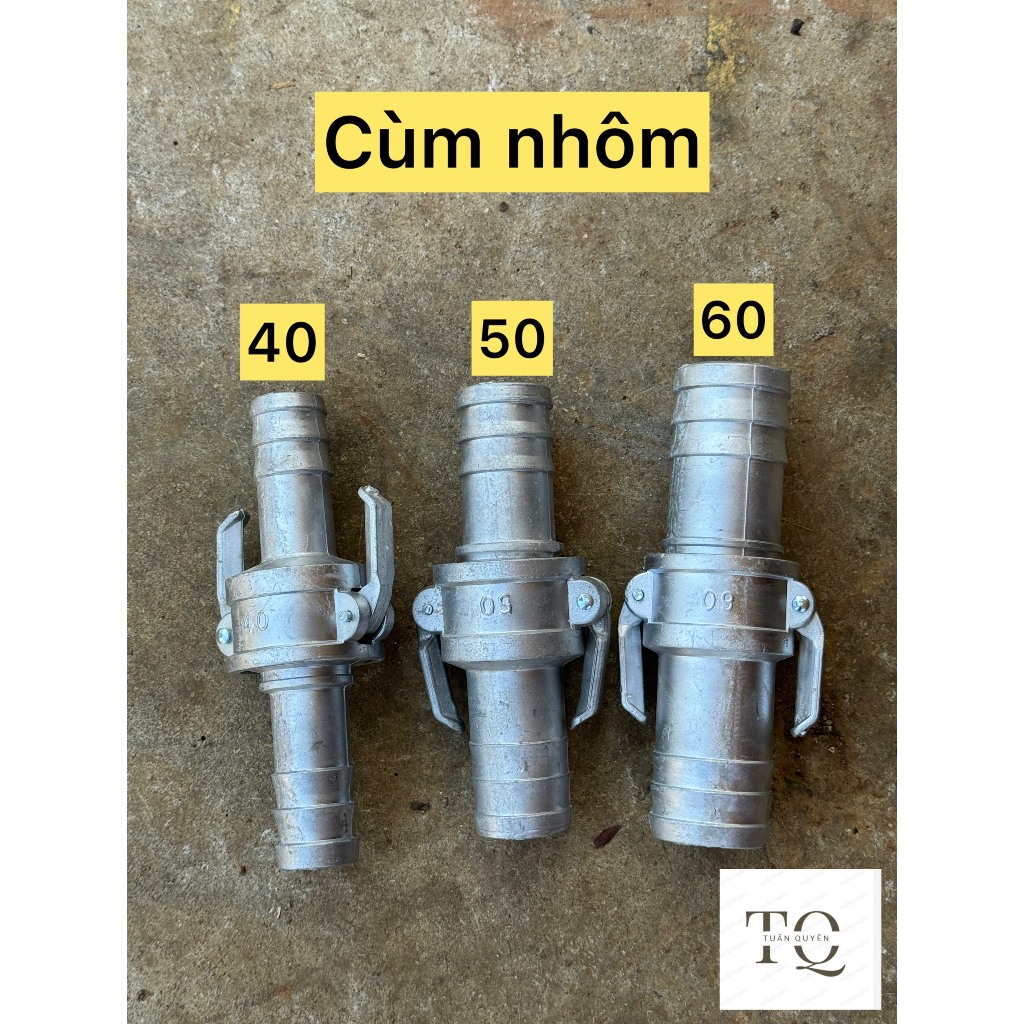 Cùm Nhôm phi 60-50-40 dùng để nối ống | Shopee Việt Nam