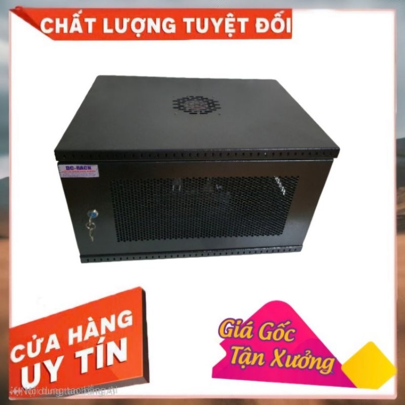 Tủ rack 6u tủ mạng 6u hàng dày thiết kế đẹp loại 1, cánh chốt âm mở êm ...