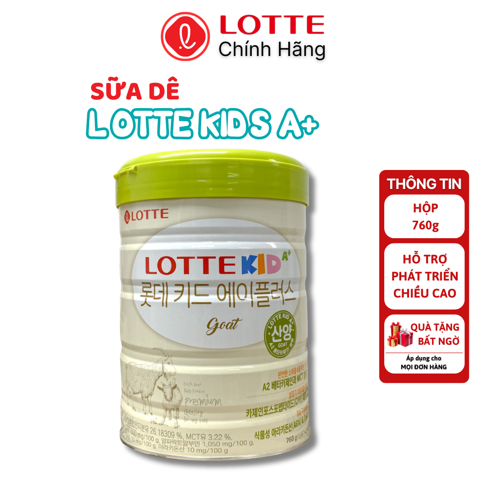 Sữa Dê Lotte Kid A+ GOAT Bổ Sung Canxi Giúp Phát Triển Chiều Cao - Giúp ...
