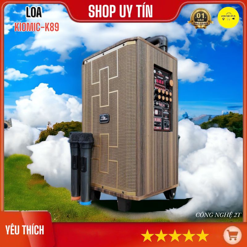 LOA KÉO KIOMIC K89 KEM 2 MIC KHÔNG DÂY BẢN MỚI 2025 CÓ REVERB | Shopee ...