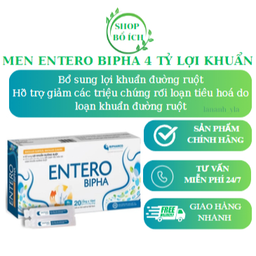 Men ống Entero bipha (men giảm rối loạn tiêu hóa) | Shopee Việt Nam