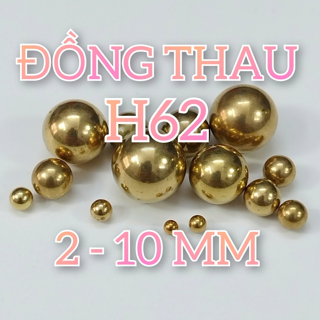 BI ĐỒNG THAU H62 size 2-10 mm sử dụng trong thiết bị điện, công tắc, van nước, bộ chế hòa khí ...