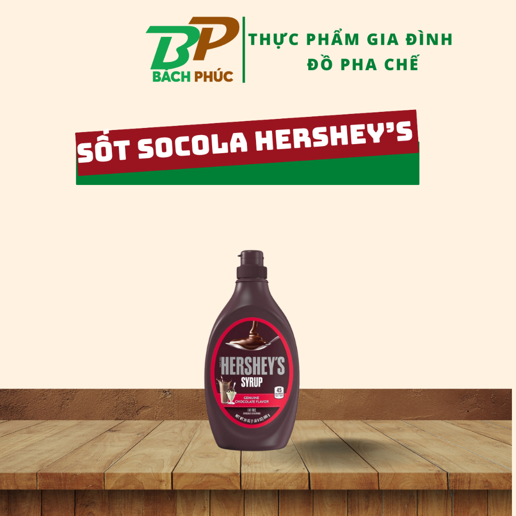 Sốt Topping Hershey's Socola Chai 1kg3 Syrup Chocolate Hershey Mỹ ...