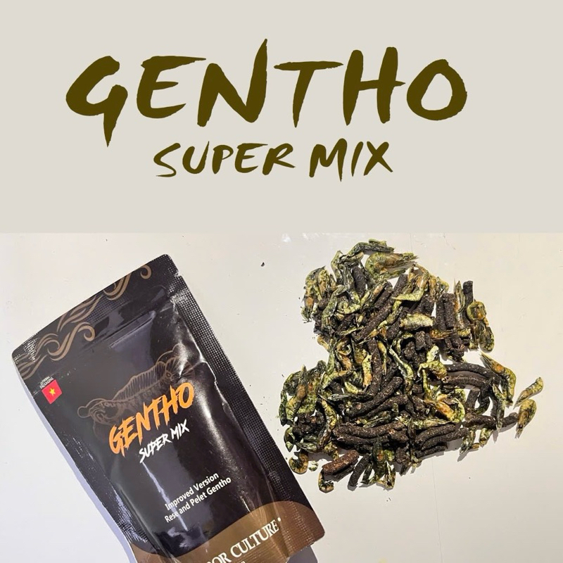 Cám SUPER GENTHO MIX | Hỗ Trợ Viền Vảy Nhân Đen| Cám Lóc Cảnh | Shopee ...