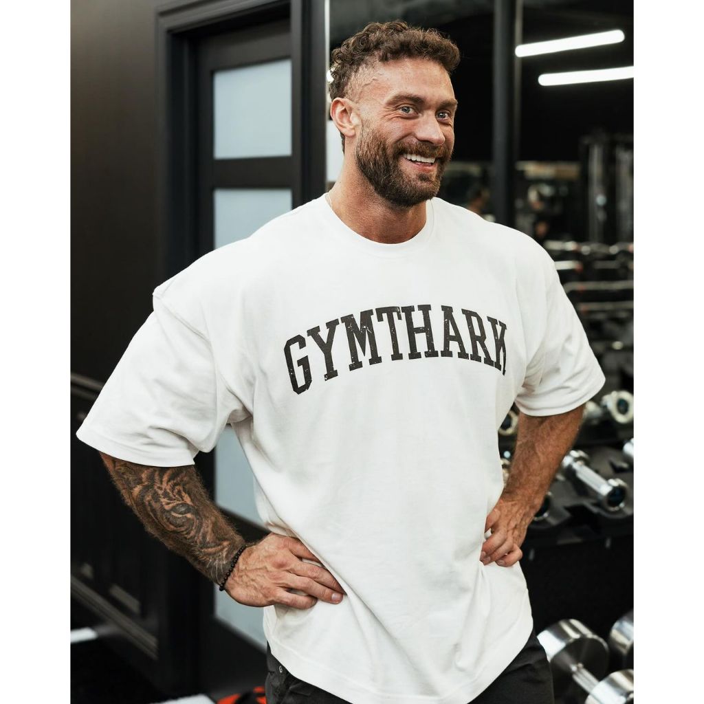 [GYMTHARK x CBUM] Áo gym oversize dáng rộng thể thao chất cotton 100% ...