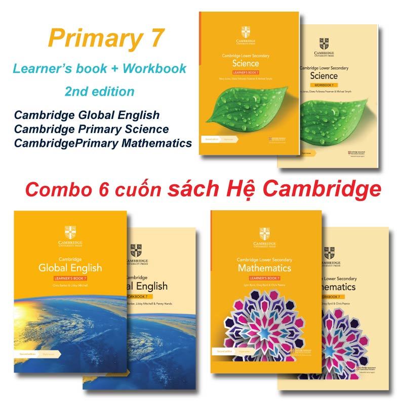 Sách Cambridge 2nd 2021 - Global English, Primary Science, Primary Math ...
