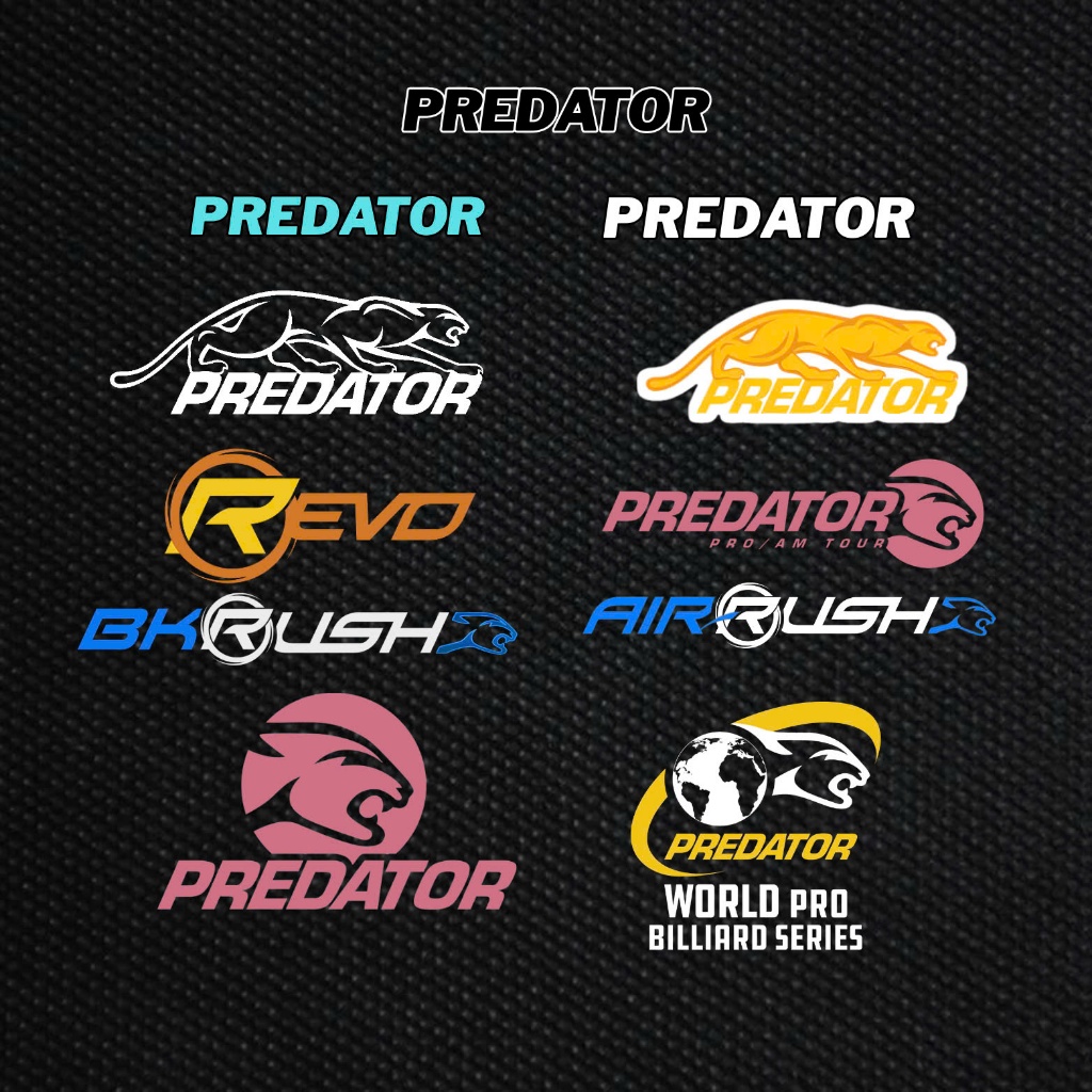 Sticker logo thương hiệu Predator - trang trí bao cơ Bida -Hình dán ...