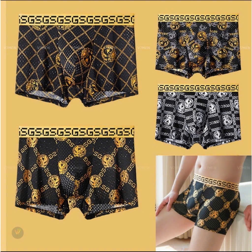 [Combo 3-4-5 Cái] Quần Sịp Nam Boxer Hoàng Gia Chất Thun Lạnh Co Dản 4 ...