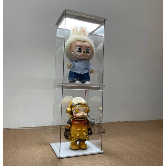 bọtlab HỘP TRƯNG BÀY MÔ HÌNH CAO cửa trượt GUNDAM, LABUBU, MOLLY, BABY ...