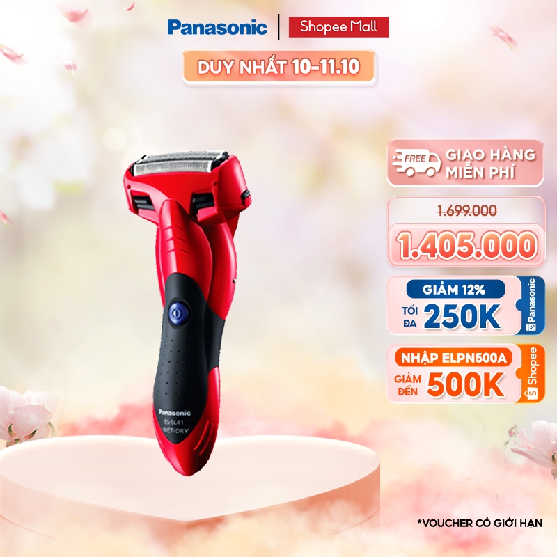 [MÃ ELPN500A GIẢM 20% TỐI ĐA 500K] Máy cạo râu 3 lưỡi Panasonic ES-SL41-S453/ES-SL41-R453 - Hàng ...