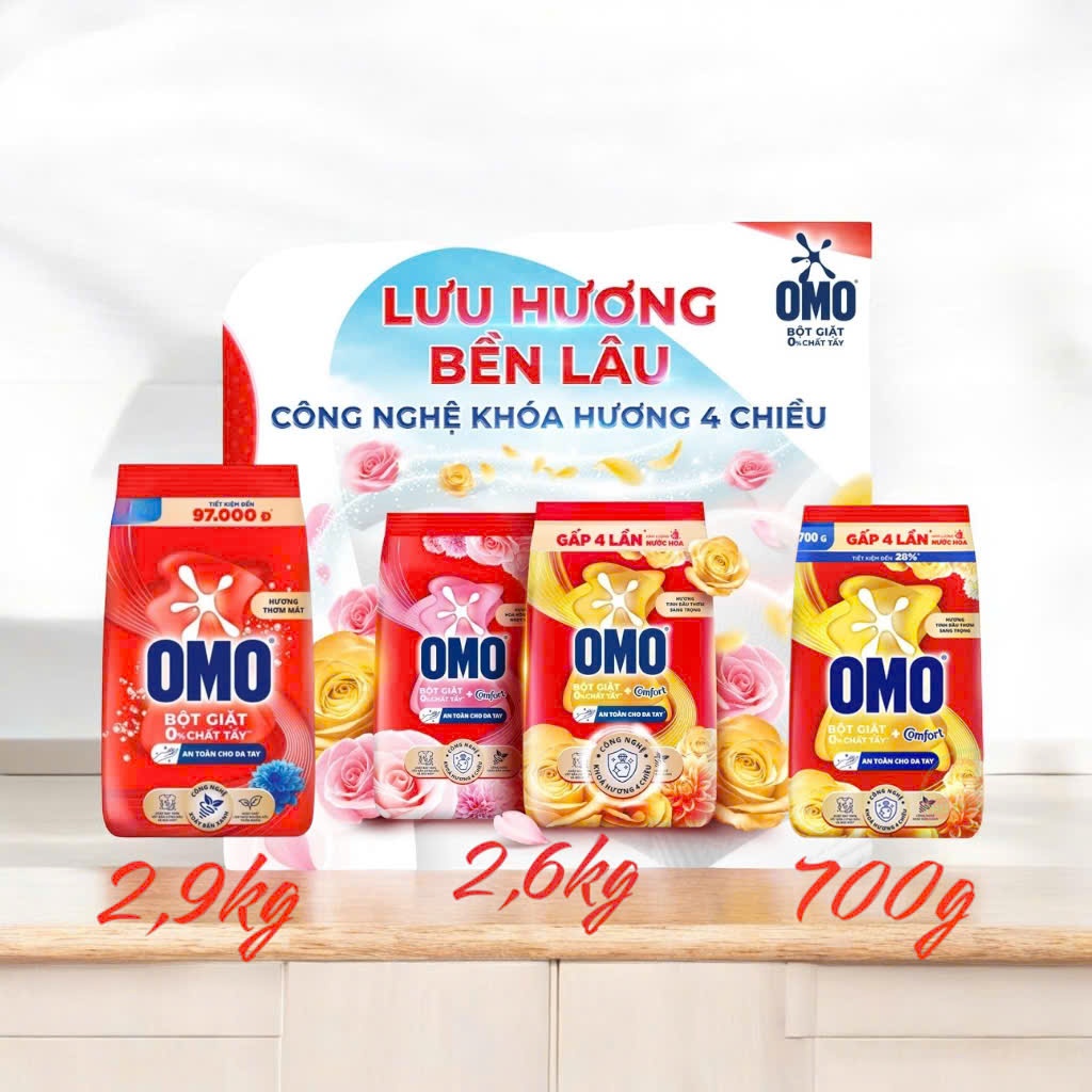 (SỈ)Bột Giặt Omo Comfort 2.9kg/ 2.6kg/770gr chính hãng Unilever Việt ...