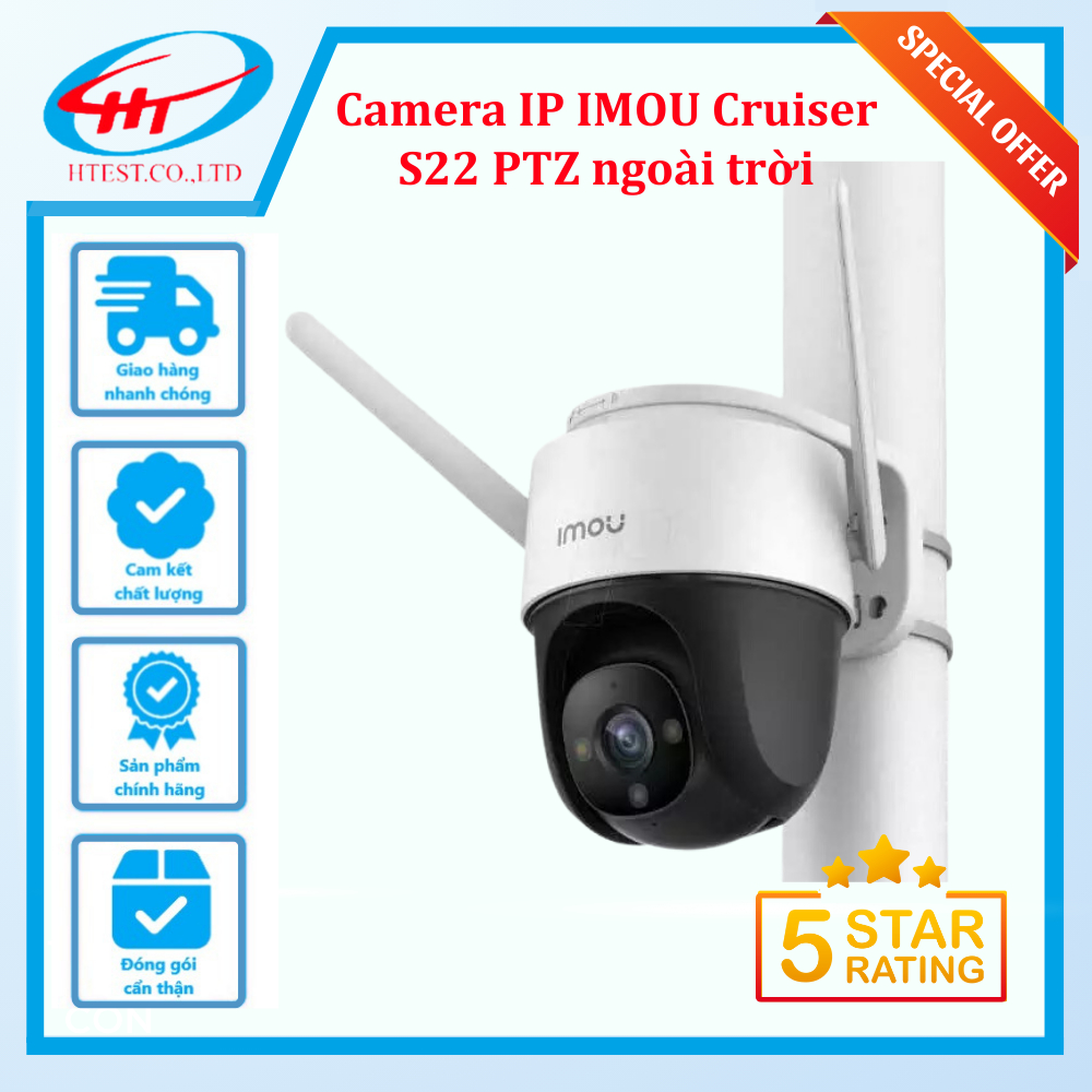 Camera IP IMOU Cruiser IPC-S22FP PTZ Ngoài Trời 2.0Mp Full Color (có ...