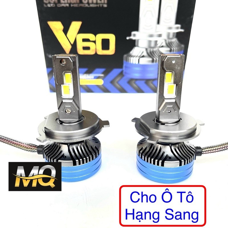 Đèn Pha Led V60 120w Cho Ô Tô Siêu Sáng Đủ Các Chân H1 H3 H4 H7 H11 HB3(9005) HB4(9006) R02 ...