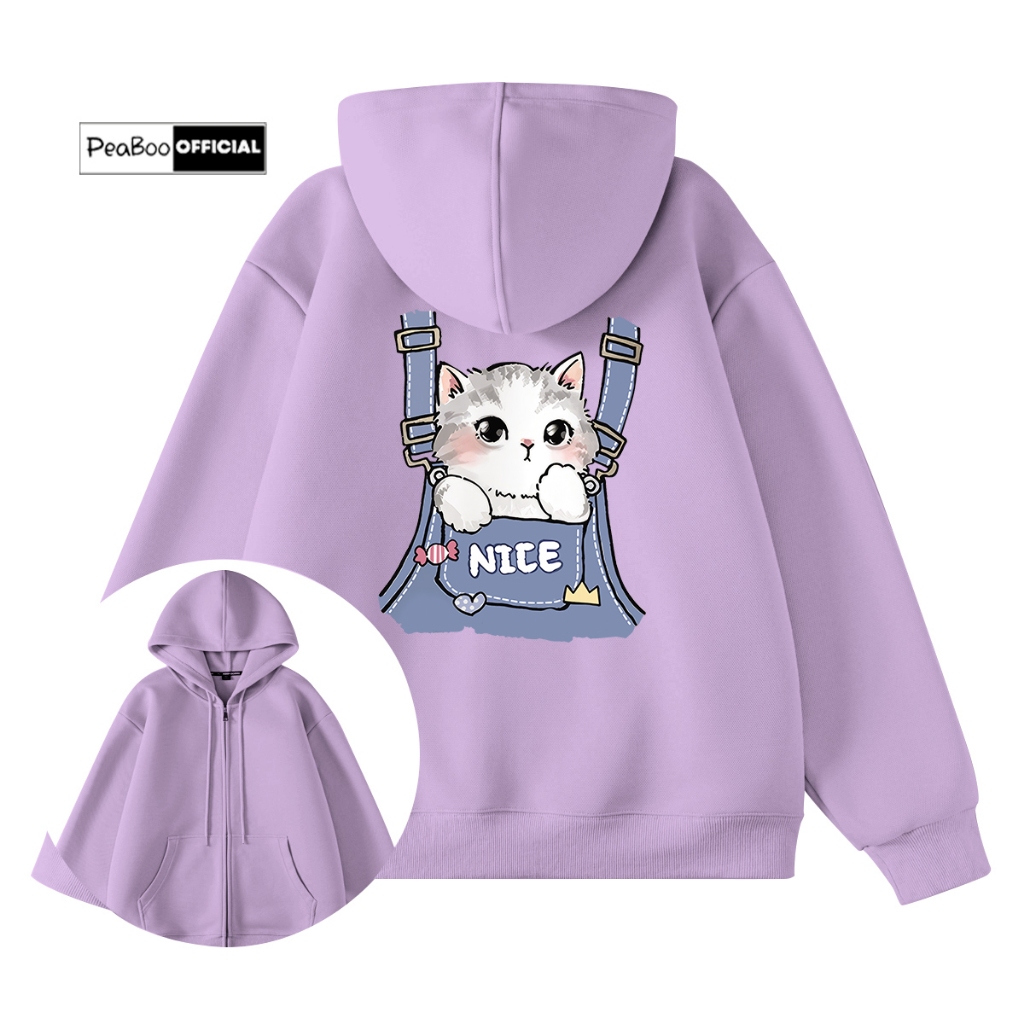 Áo Hoodie Zip, Áo Khoác Nam Nữ Unisex By PEABOO Mã Pocket Nice Chất Nỉ ...
