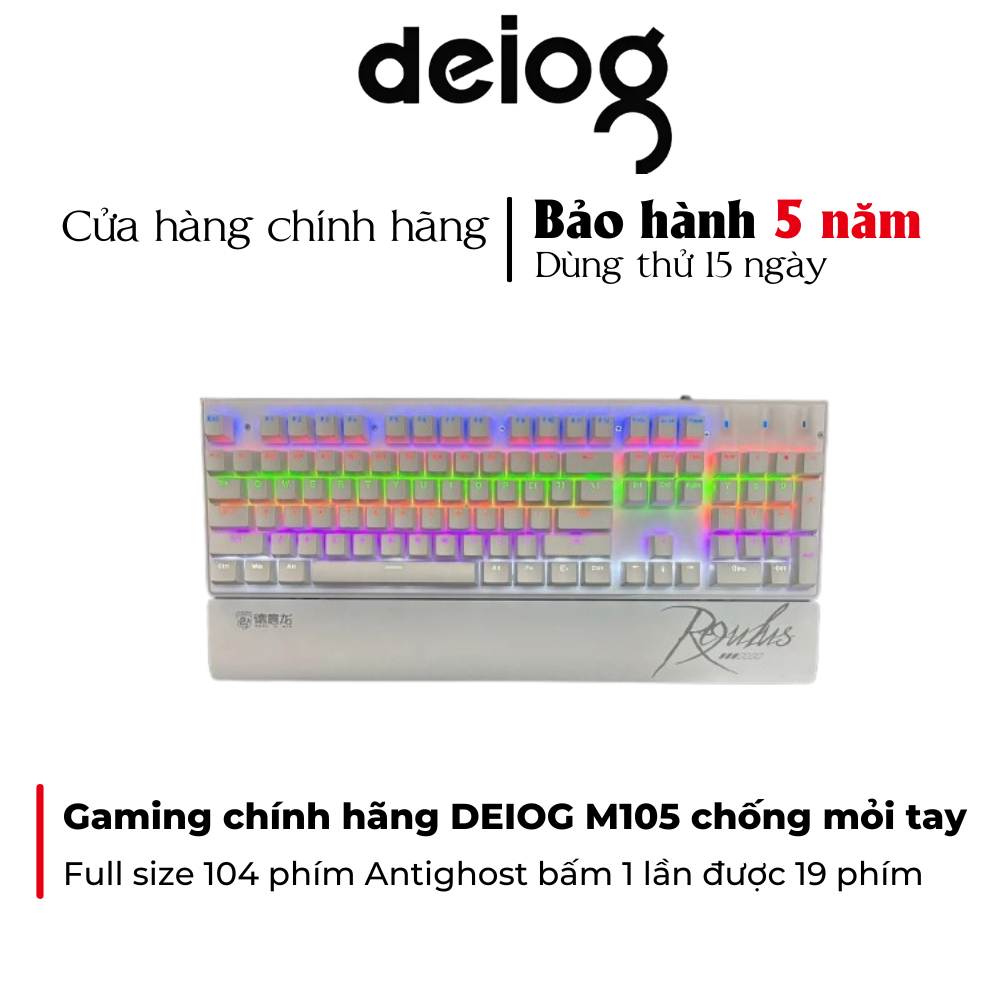Bàn Phím Cơ Gaming Có Dây Led Giá Rẻ Chính Hãng DEIOG M105 Full Size ...