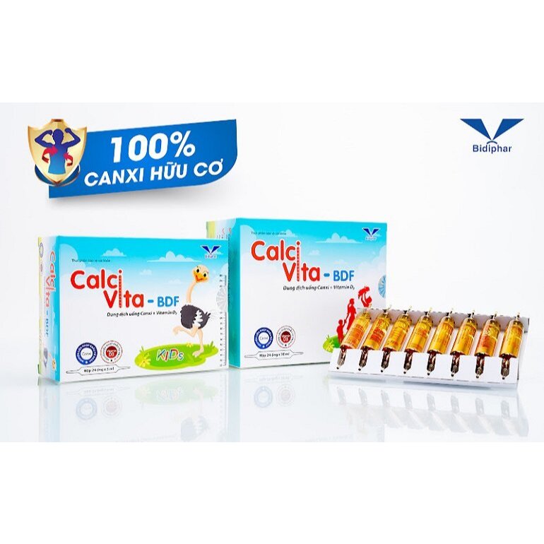 CALCI VITA BIDIPHAR 10ML - CALCI HỮU CƠ, VITAMIN D3 NGĂN NGỪA LOÃNG ...