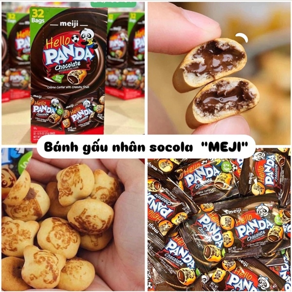 Bánh Gấu Meiji Hello Panda Socola 21g | Shopee Việt Nam