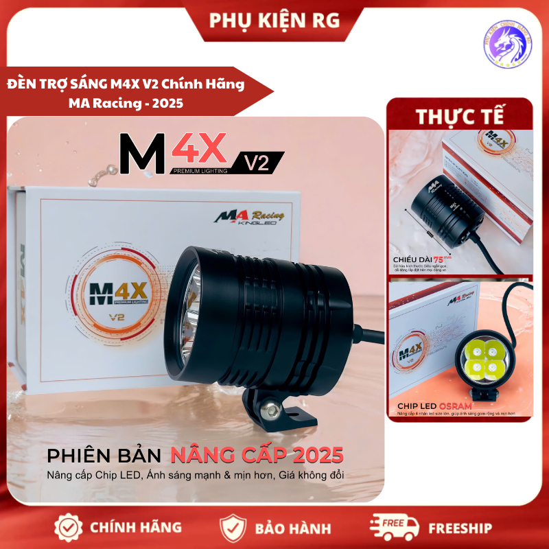 Đèn Trợ Sáng M4X V2 Chính Hãng MA Racing - 2025 CHIP LED OSRAM công ...
