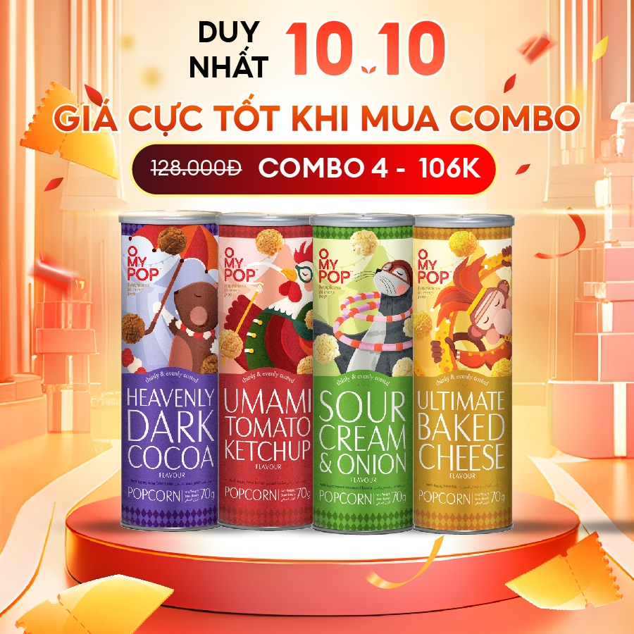 Bắp Rang Bơ Popcorn Malaysia O My Pop 70g Bỏng Ngô Ăn Vặt | Shopee Việt Nam