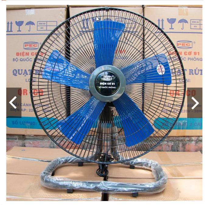 Quạt chân quỳ - Quạt sàn Điện Cơ 91 Bộ Quốc Phòng QS450 / QS400 sải cánh 450mm và 400mm | Shopee ...