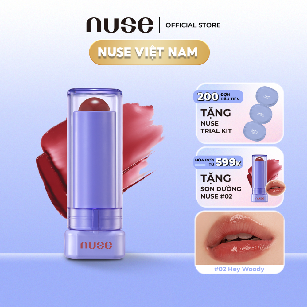 [Mua 2 tặng 1] [NUSE Official Store] Son Dưỡng Môi Thuần Chay Nuse Color Care Lipbalm 4.3g ...