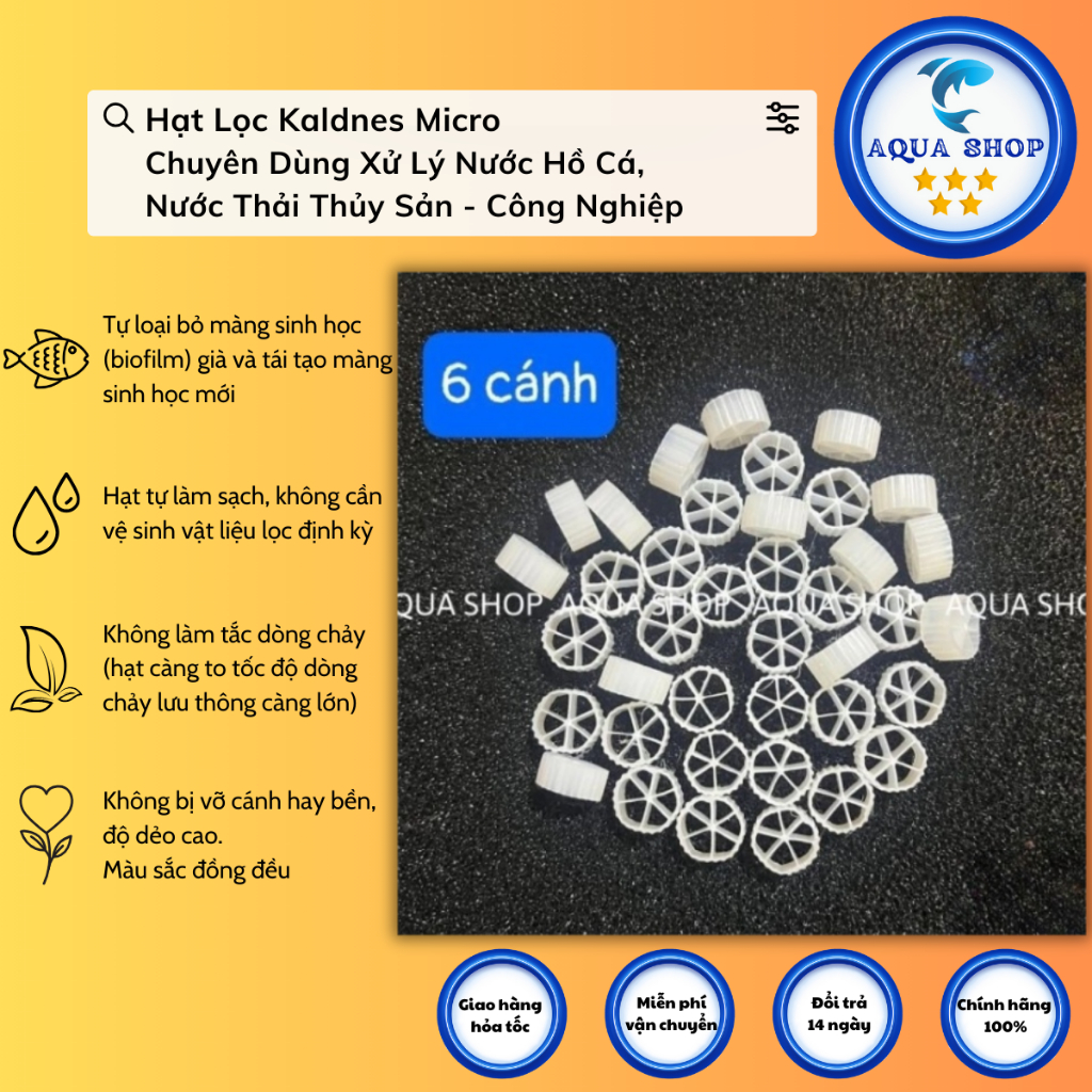 Hạt Lọc Kaldnes Micro, Chuyên Dùng Xử Lý Nước Hồ Cá, Nước Thải Thủy Sản ...