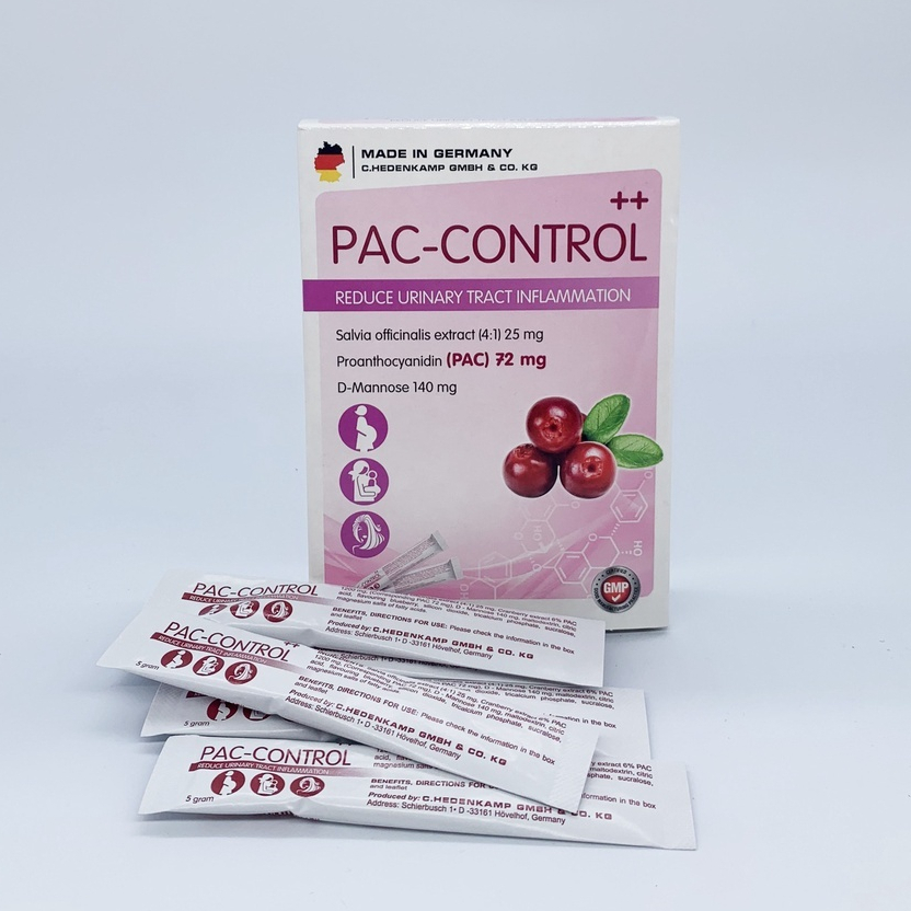 Pac-control nhập khẩu Đức Giúp Lợi Tiểu, Hỗ Trợ Giảm Nguy Cơ Viêm Đường ...