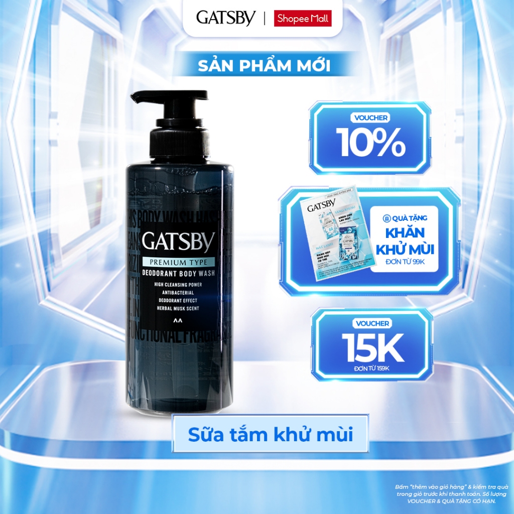 Sữa tắm khử mùi cơ thể hương xạ hương thảo mộc GATSBY PREMIUM TYPE ...