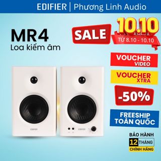 Loa kiểm âm Edifier MR4 Công suất 42W Đầu vào Balance Xử lý tín hiệu số DSP Driver bass 4 inch ...