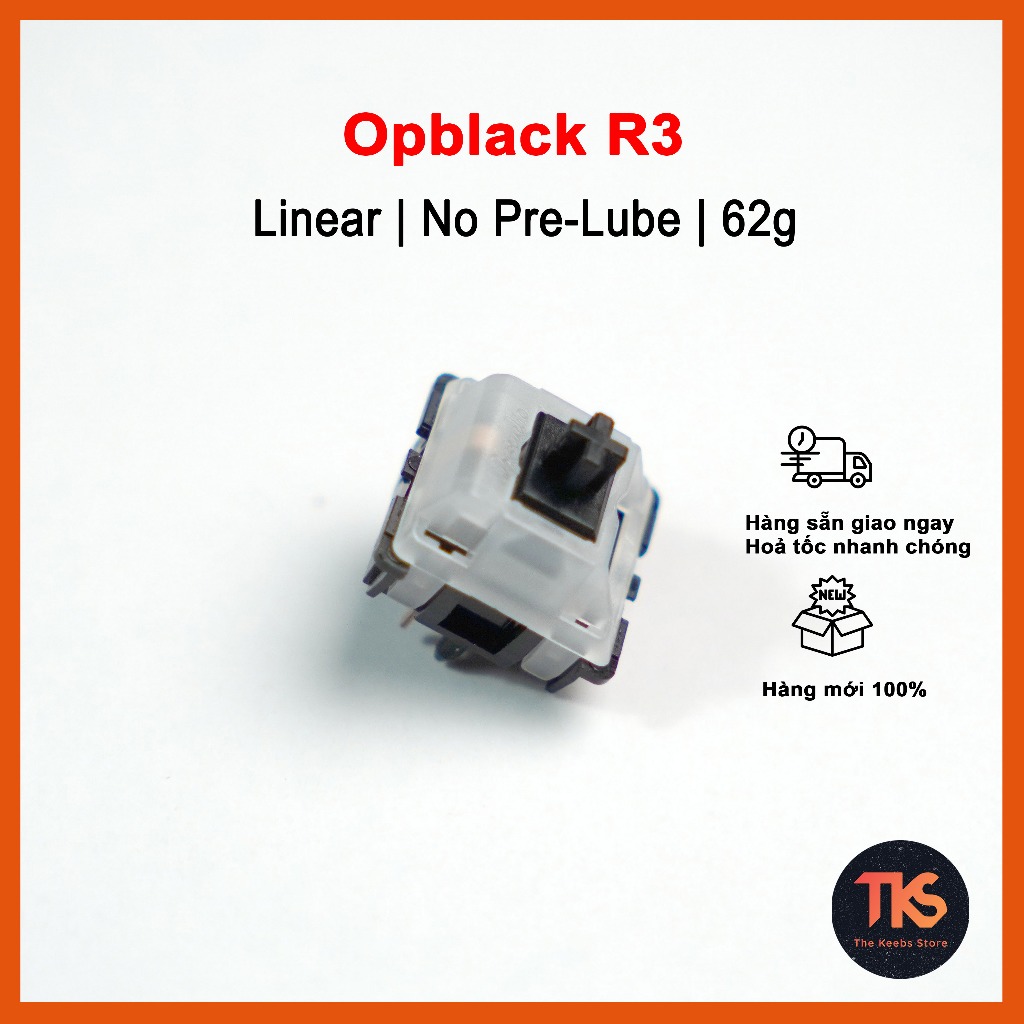 Switch Opblack R3 | Linear 62g | Công tắc bàn phím cơ | TKS | Shopee ...
