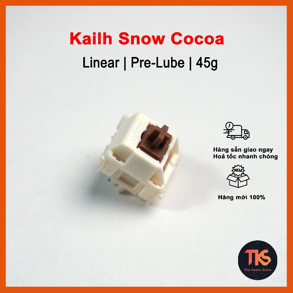 Switch Kailh Snow Cocoa | Linear 45g | Công tắc bàn phím cơ | TKS | Shopee Việt Nam